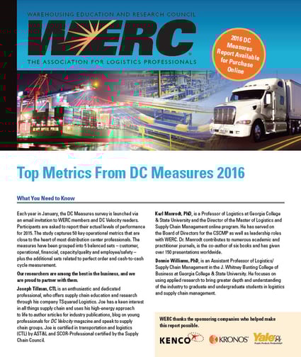 Kenco: 2016 WERC Study - Warehousing White Paper