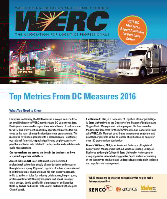 Kenco: 2016 WERC Study - Warehousing White Paper